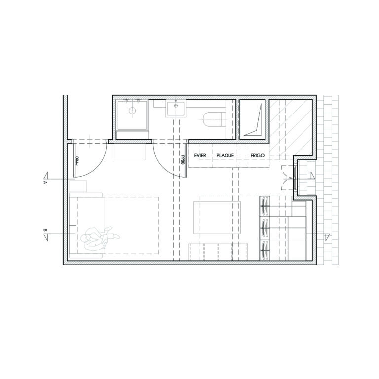 Optimisation studio à Paris | Evie Lanthelme Architecture